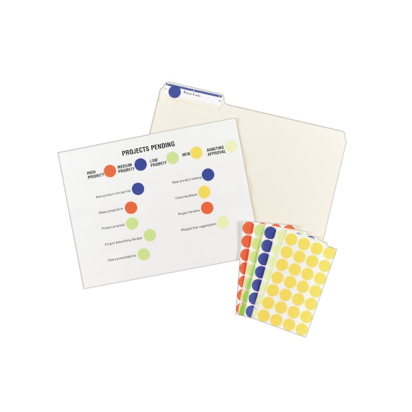 Avery® Removable Color-Coding Labels, 5462, Round, 3/4 Avery® Removable Color-Coding Labels, 5462, Round, 3/4