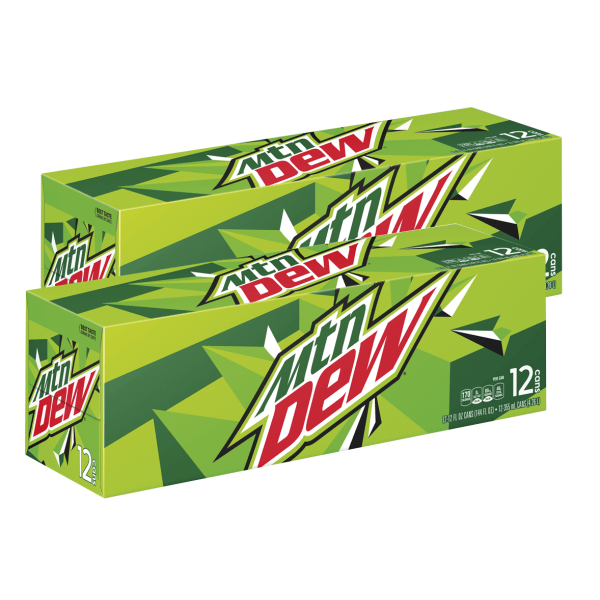 Mountain Dew, 12 Oz, Pack Of 24 Cans - Zerbee