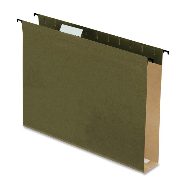 Pendaflex® Extra-Capacity Hanging File Folders, 2" Expansion, Letter ...