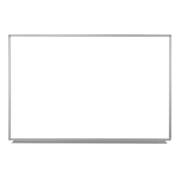 Luxor Magnetic Dry-Erase Whiteboard, 60" x 40", Aluminum Frame With ...