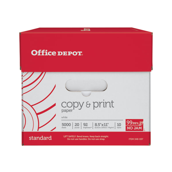 Multi Use Printer Copy Paper 10 Reams White Letter 8.5 x 11 5000 Sheets Per Case 20 Lb 92 Brightness Zerbee