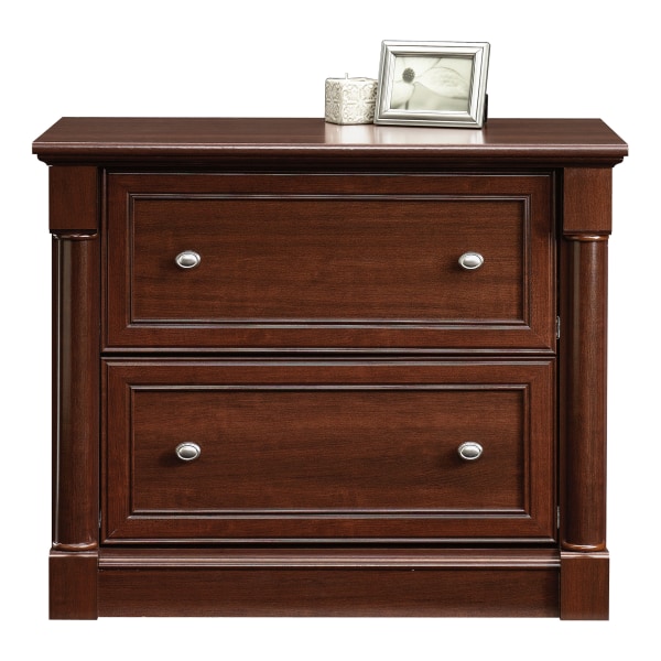 Sauder 36 13 16 W x 22 D Lateral 2 Drawer File Cabinet Select Cherry
