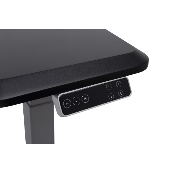 WorkPro Electric 60 W Height Adjustable Standing Desk with Wireless Charging Black Zerbee
