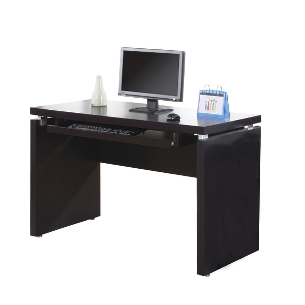 Monarch Specialties 48 W Computer Desk With Keyboard Tray Cappuccino